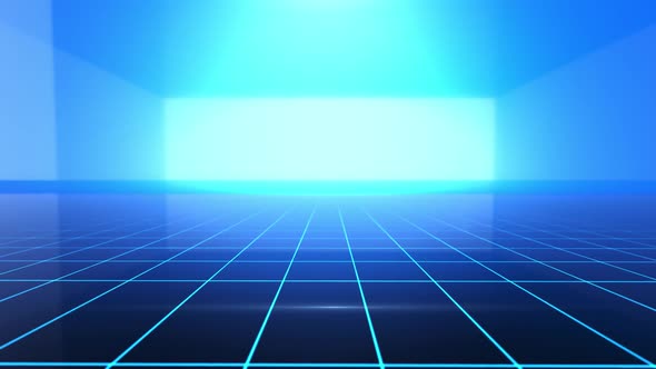 High Tech Grid Background With Light, Motion Graphics | VideoHive