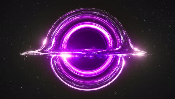 Violet Black Hole Simulation Seamless Loop, Motion Graphics | VideoHive