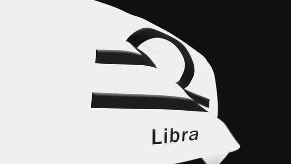 Libra Zodiac Flag, Motion Graphics | VideoHive