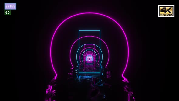 Motion Neon Light Vj E4 4K, Motion Graphics | VideoHive