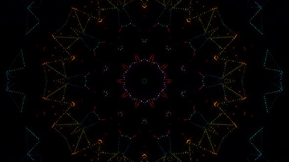 Abstract background moving stripes and flashing with shining light dots ...