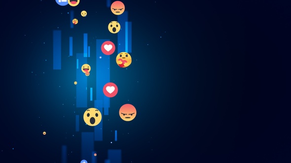 Facebook Reaction Emoji Background V11, Motion Graphics | VideoHive