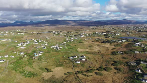 Aerial View of the Beautiful Coastline of Gweedore County Donegal ...