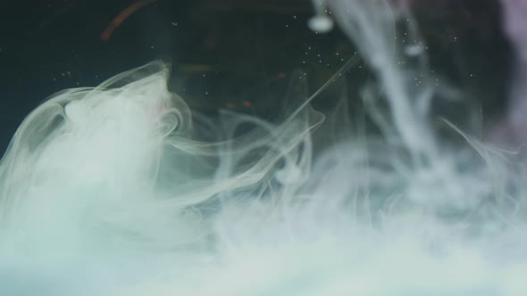 White paint diffusing in water, Stock Footage | VideoHive