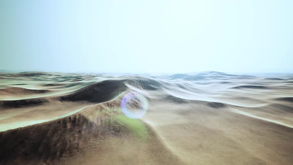Sunset Over the Sand Dunes in the Desert, Motion Graphics | VideoHive