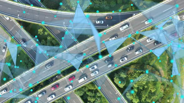 Smart traffic big Data concept, Stock Footage | VideoHive