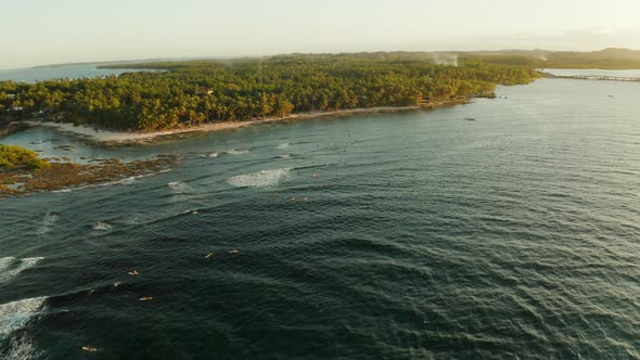 Surf Spot on the Island of Siargao Called Cloud 9, Stock Footage ...