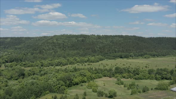 Hilly Surface in Summer Filmed From a Height, Stock Footage | VideoHive