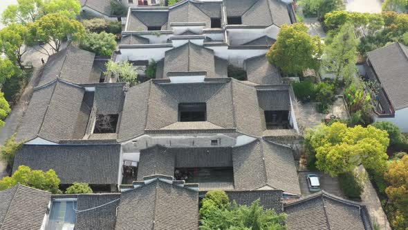 ancient chinese architecture in hangzhou city, Stock Footage | VideoHive