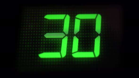 Green Digital Timer, Stock Footage | VideoHive