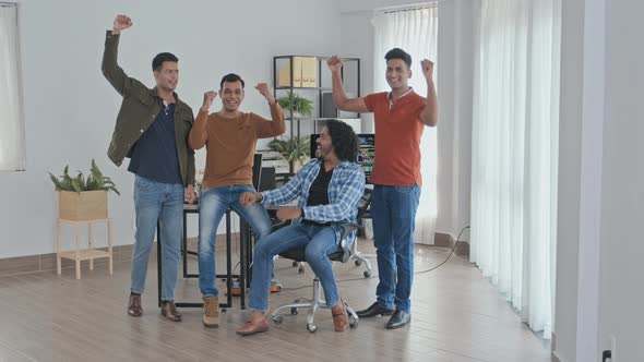 Team of Cheerful Indian Programmers in Office, Stock Footage | VideoHive