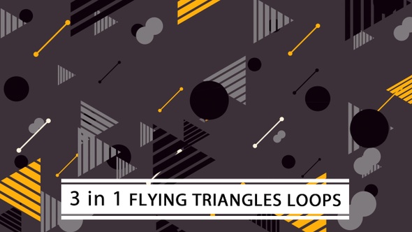 Flying Triangles Loops, Motion Graphics | VideoHive