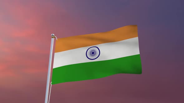Flag Of India Waving, Motion Graphics | VideoHive