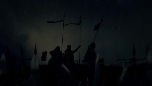 Medieval Army After War Cheering for Victory, Motion Graphics | VideoHive