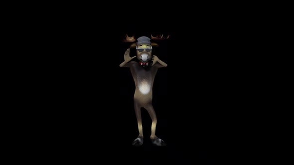 Cartoon Stag Dance 4, Motion Graphics | VideoHive