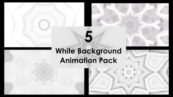 White VJ Loop Background Animation Pack, Motion Graphics | VideoHive