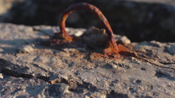Rusty Metal Sticking Out of a Plate, Stock Footage | VideoHive