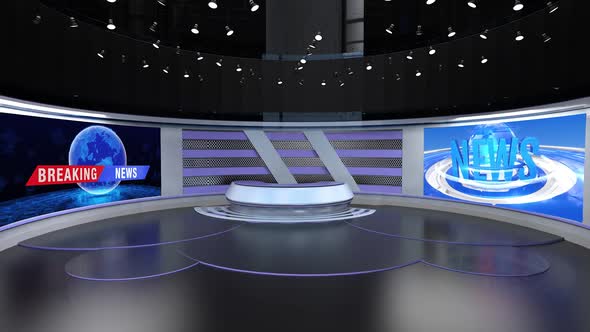3D Virtual News Studio A005 A, Motion Graphics | VideoHive