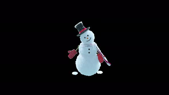52 Snowman Dancing 4K, Motion Graphics | VideoHive