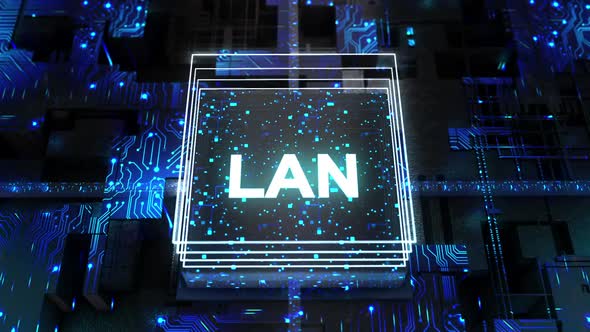 Digital Abstract Board Background Lan, Motion Graphics | VideoHive