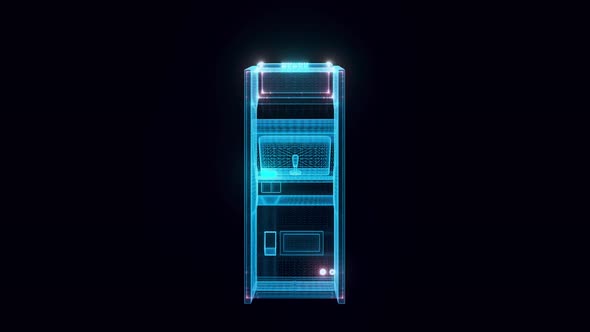 Full Rotating Hologram Of Arcade Game Machine 4k, Motion Graphics ...