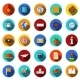 Flat Modern Icons Set, Vectors | GraphicRiver