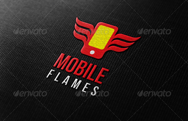 Mobile Flames Smart Phone, Logo Templates | GraphicRiver