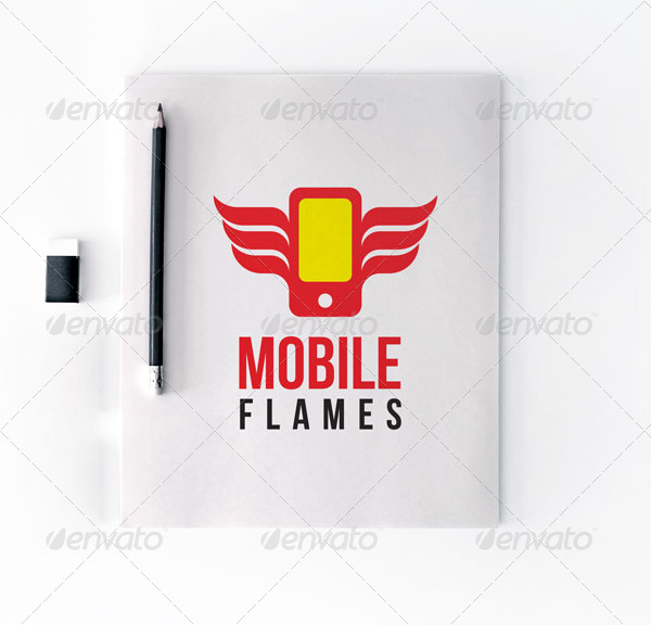 Mobile Flames Smart Phone, Logo Templates | GraphicRiver