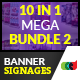 10 in 1 Pro Banner Signages Mega Bundle 2, Print Templates | GraphicRiver