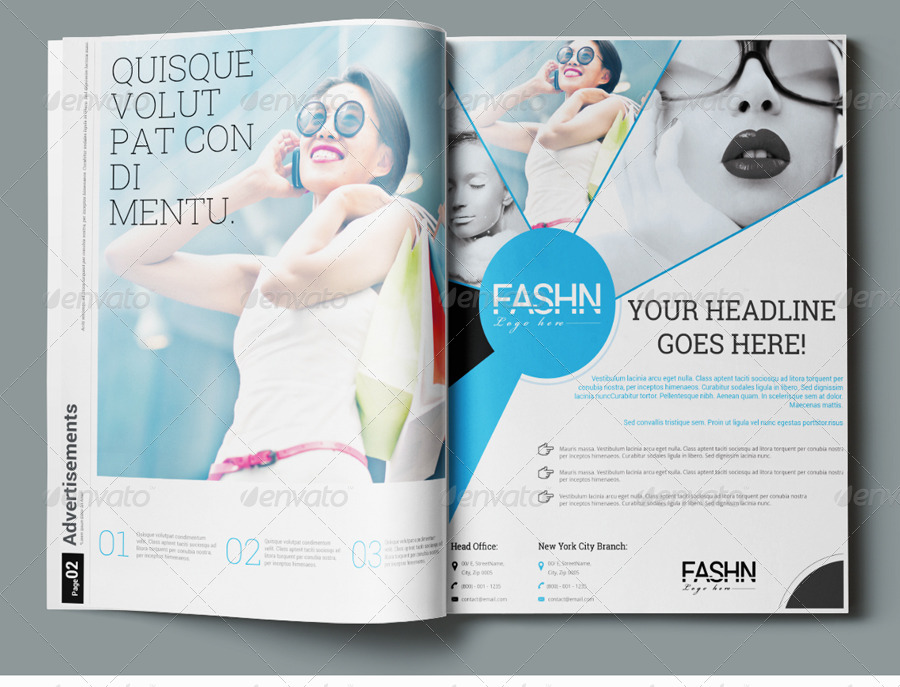 30 Pages Magazine Template, Print Templates | GraphicRiver