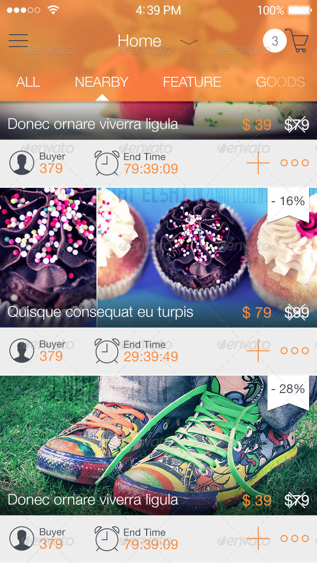 Deal App - Mobile UI Kit, Web Elements | GraphicRiver
