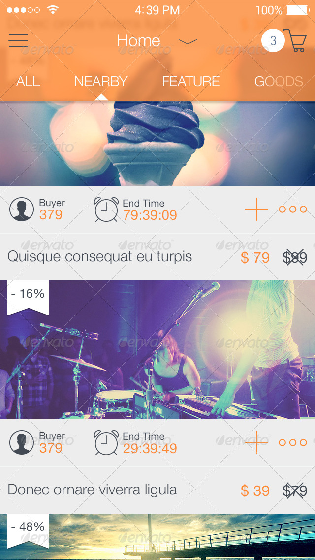 Deal App - Mobile UI Kit, Web Elements | GraphicRiver