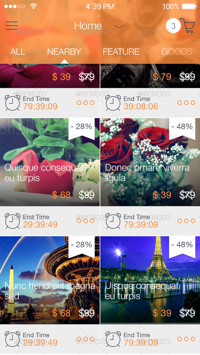 Deal App - Mobile UI Kit, Web Elements | GraphicRiver
