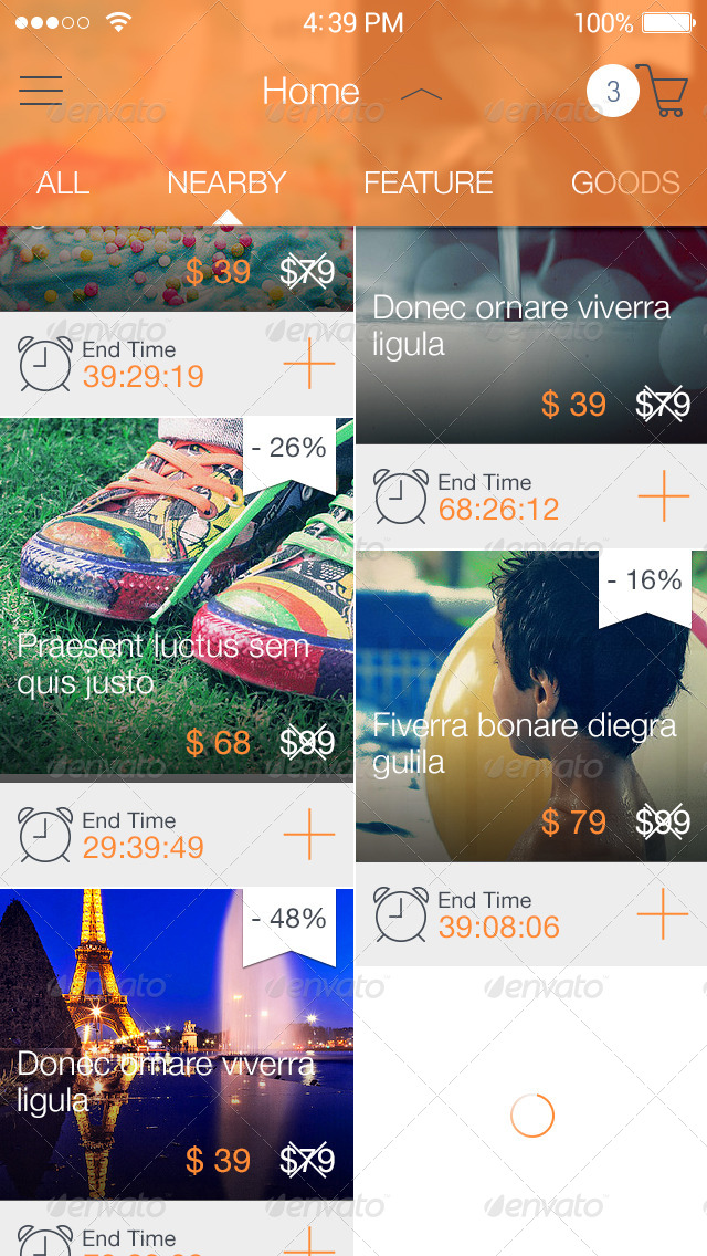 Deal App - Mobile UI Kit, Web Elements | GraphicRiver