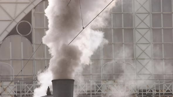 Steam Pipe of Steam Locomotive of Railway, Stock Footage | VideoHive