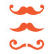 Red Moustache or Mustache Set, Vectors | GraphicRiver