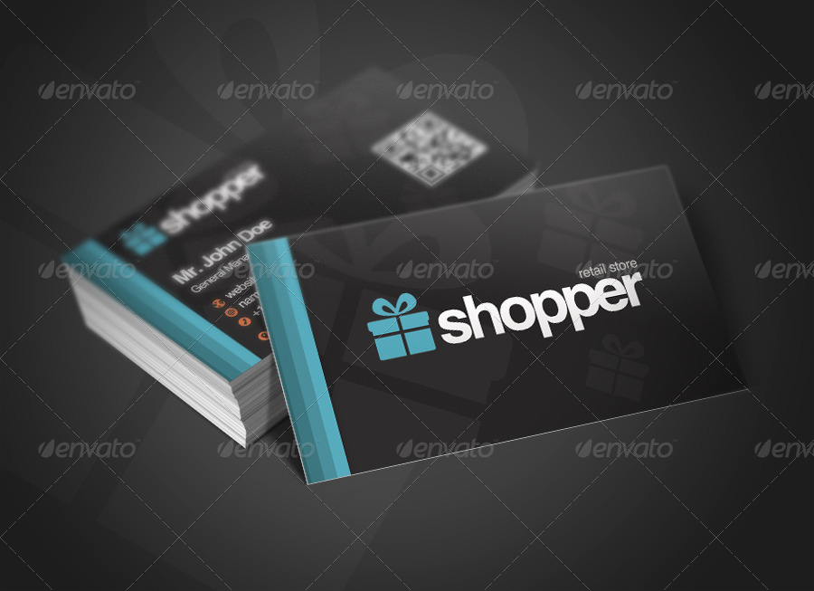 Shopper Business Card, Print Templates | GraphicRiver