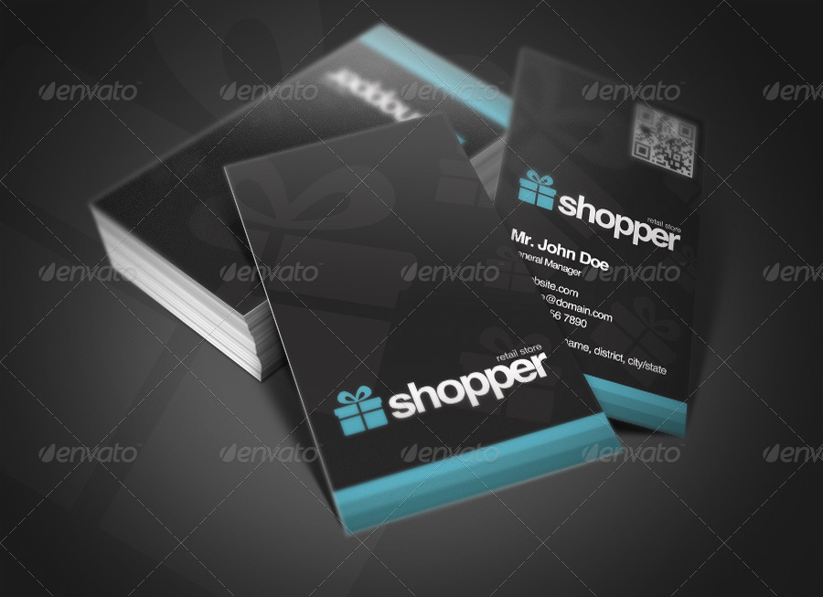 Shopper Business Card, Print Templates | GraphicRiver