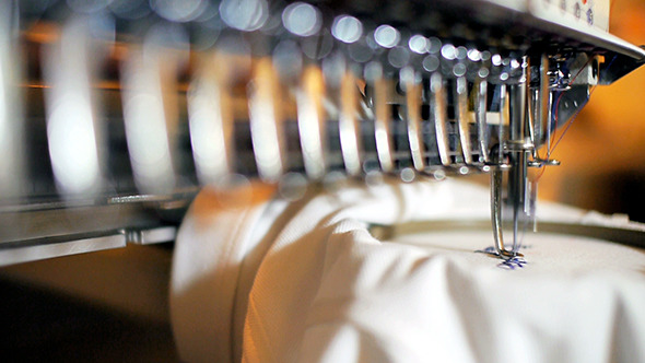 Embroidery Machine 02, Stock Footage | VideoHive