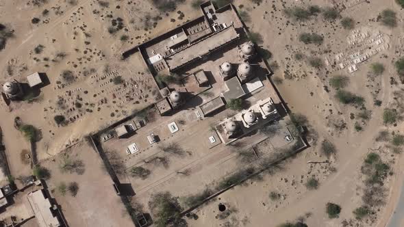 Aerial view of Derawar Fort in the day time, Stock Footage | VideoHive
