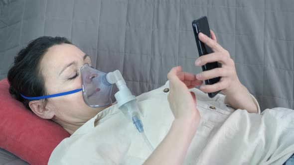 Inhalation Procedure at Home, Stock Footage | VideoHive