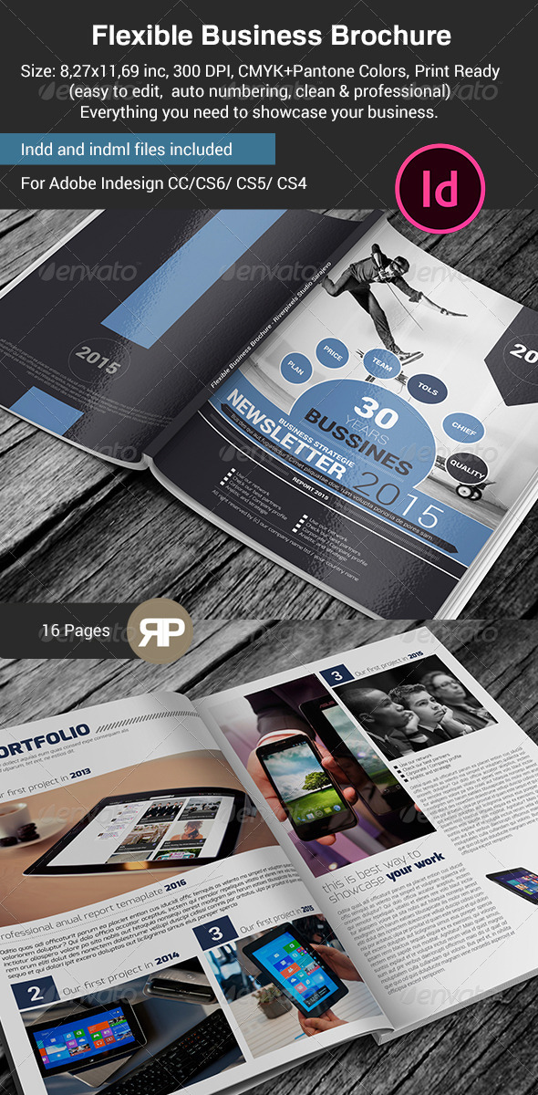 Flexible Business Brochure Template by riverpixels_studio | GraphicRiver