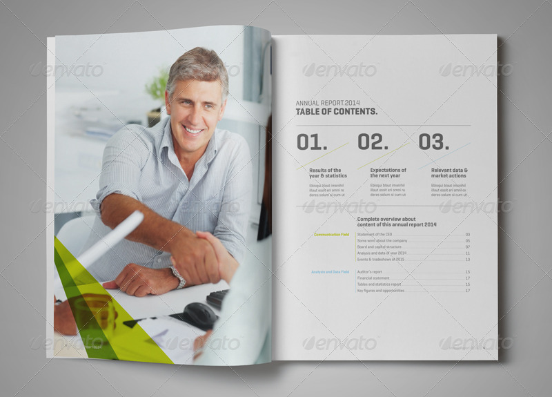 Annual Report xCross // A4 and US Letter Size, Print Templates ...