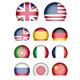 Language Buttons - Collection of Flags Icons, Vectors | GraphicRiver