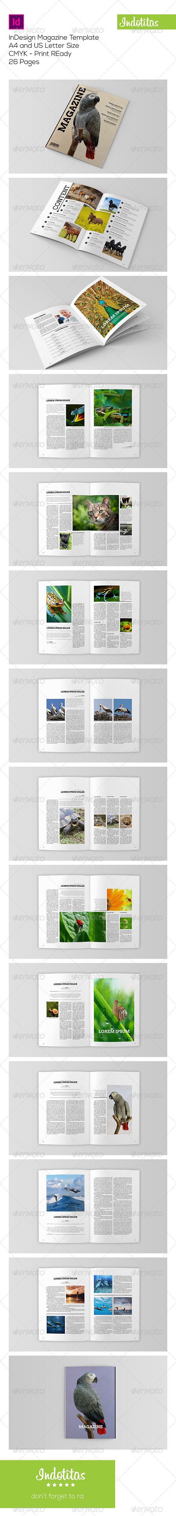 Animal Magazine Template by indotitas | GraphicRiver