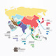 ASIA Map Infographic Template Jigsaw Concept, Infographics | GraphicRiver