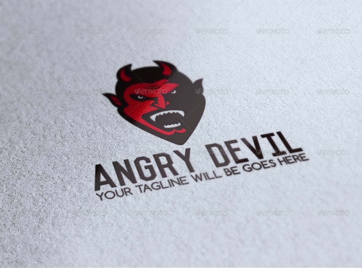 Angry Devil Logo, Logo Templates | GraphicRiver