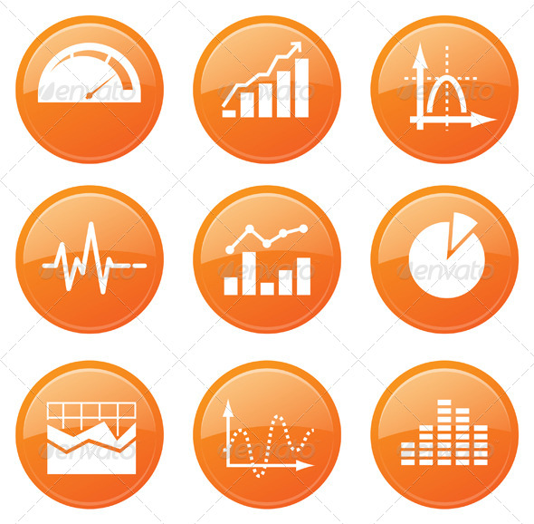 Performance Graph Icon Set by designpraxis | GraphicRiver