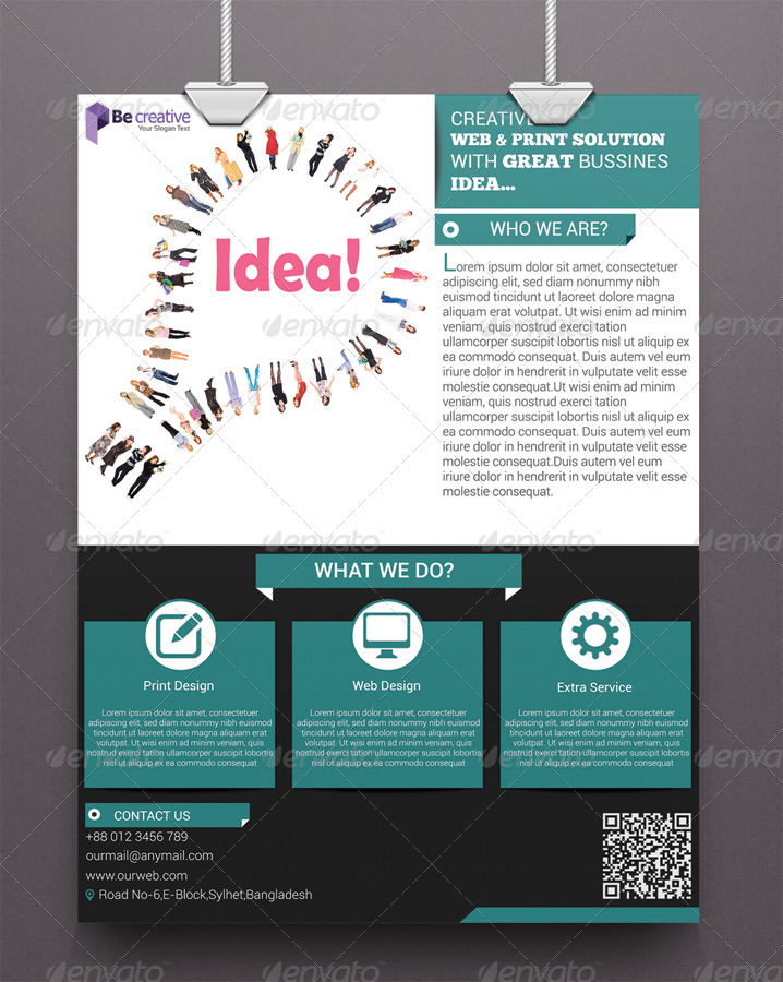 Print & Web Solution Flyer, Print Templates | GraphicRiver
