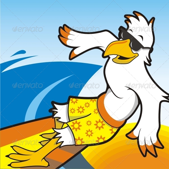 Eagle Surfer Mascot, Vectors | GraphicRiver